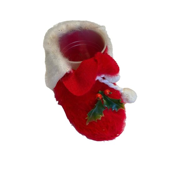 Unknown | Holiday | Vintage Handmade Christmas Stocking Vase Floral ...